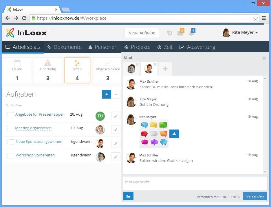 InLoox - Projektdaten immer griffbereit